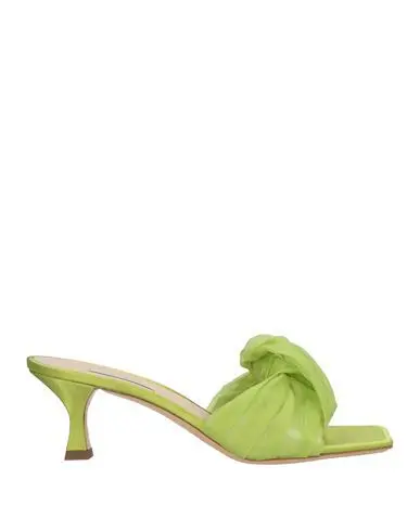 Casadei Sandals Lime Size Textile Fibers - Green