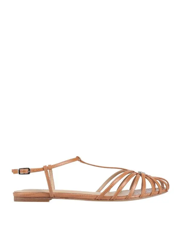 Lola Cruz Lizard-print Leather Sandals