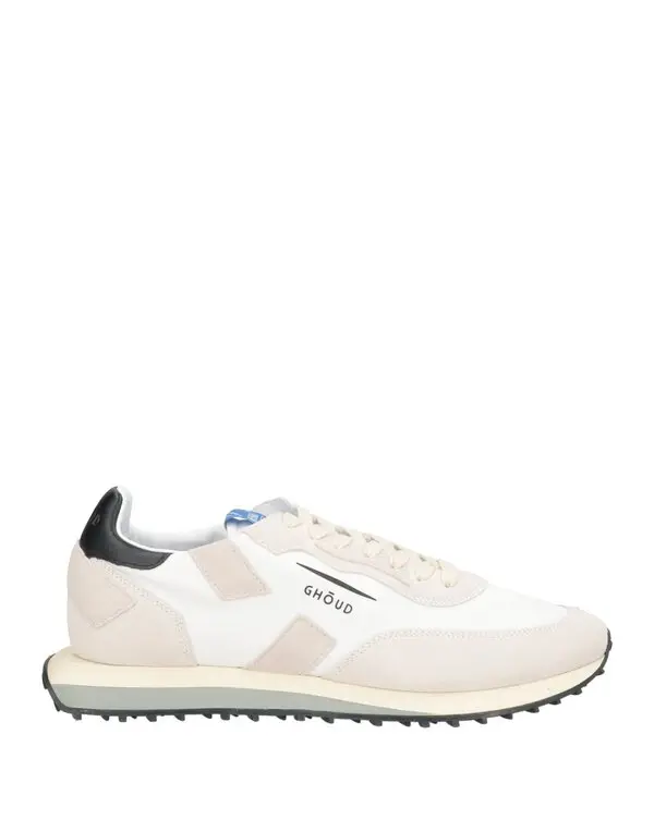 GHOUD VENICE Low Top Leather And Textile Sneakers - White