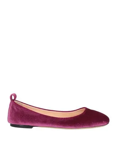Agl Ballet Flats Burgundy Size Textile Fibers - Red