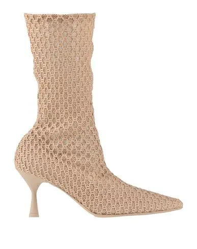 Agl Ankle Boots Size Textile Fibers - Beige