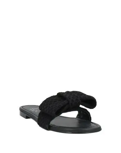 Agl Slide Sandals With Bow Detailing - Black