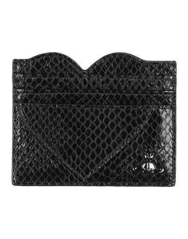 VIVIENNE WESTWOOD Heart Card Holder Cardholder Leather - Black
