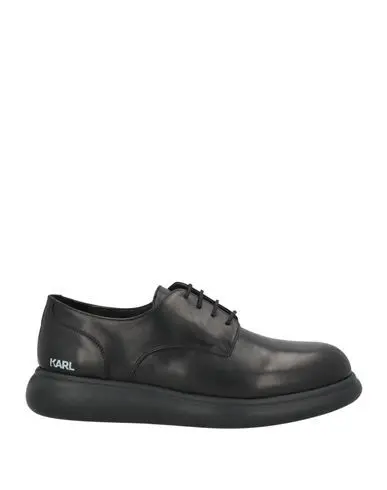 Karl Lagerfeld Granby Lace-up Shoes Size Leather - Black
