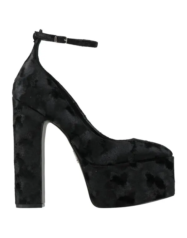 Steve Madden Velvet Platform Ankle Strap Pumps