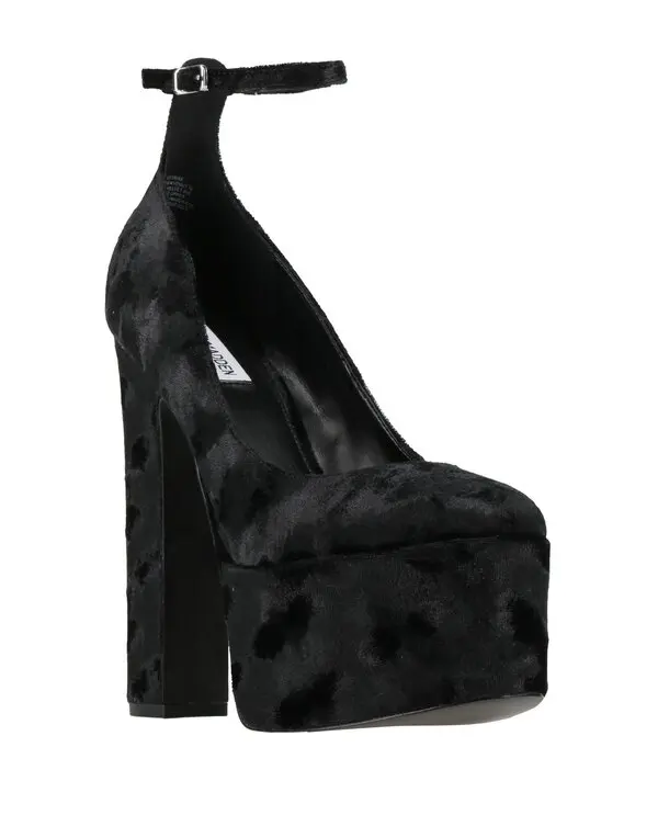 Steve Madden Velvet Platform Ankle Strap Pumps