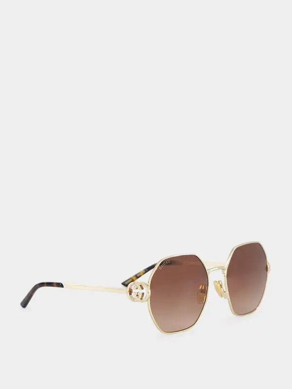Gucci Oval Frame Sunglasses
