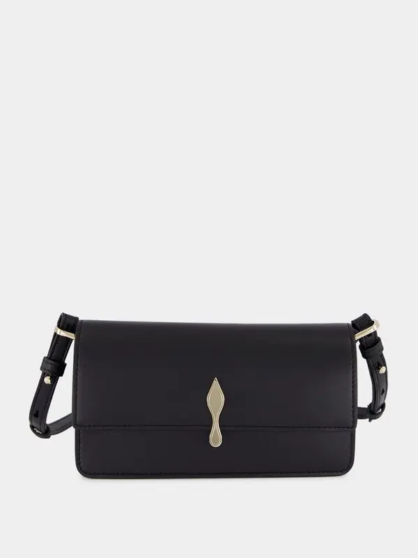 CHRISTIAN LOUBOUTIN Bettina Wallet On Chain - Black