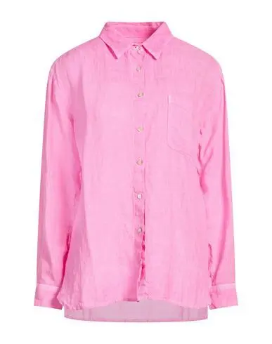 120% Lino Shirt Size Linen - Pink