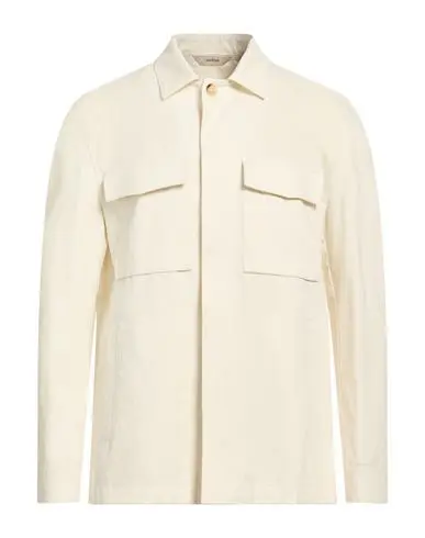PAOLONI Shirt Ivory Size Cotton, Linen - White