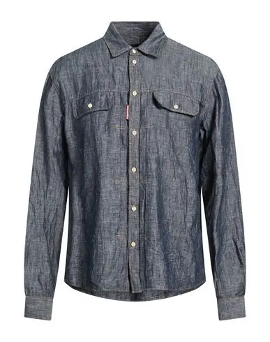 Dsquared2 Denim Shirt Size Cotton, Linen - Blue