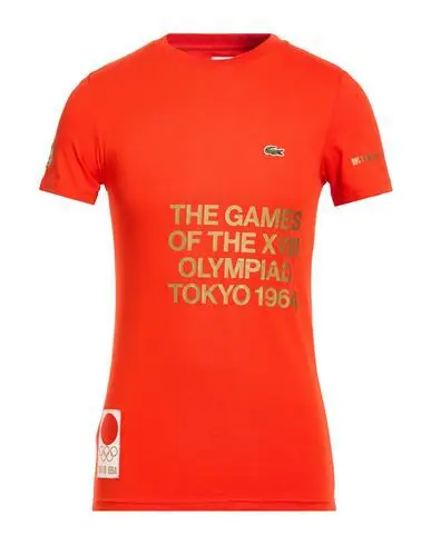 Lacoste Heritage Art & Design Of The Olympic Games T-shirt Size Cotton, Polyester - Tomato Red