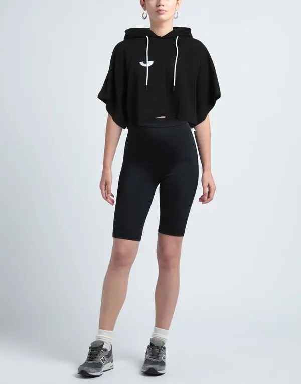 CHIARA FERRAGNI Cotton Terry Sweatshirt With Embroidered Logo - Black
