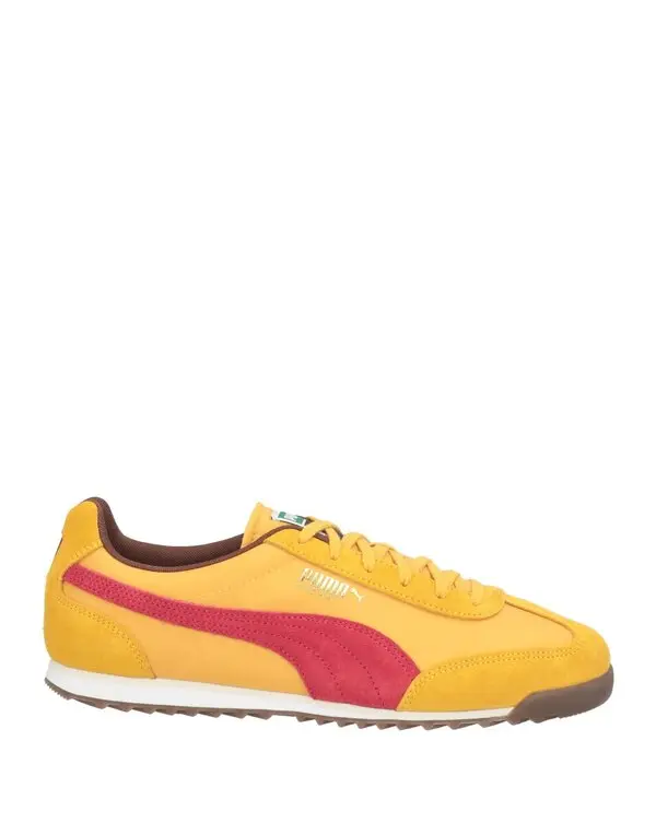 PUMA Arizona Sneakers In Cowhide And Textile Fibers - Yellow