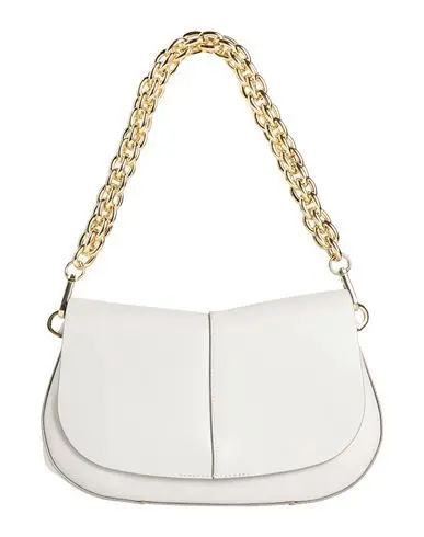 GIANNI CHIARINI Ivory Leather Saddle Bag - White