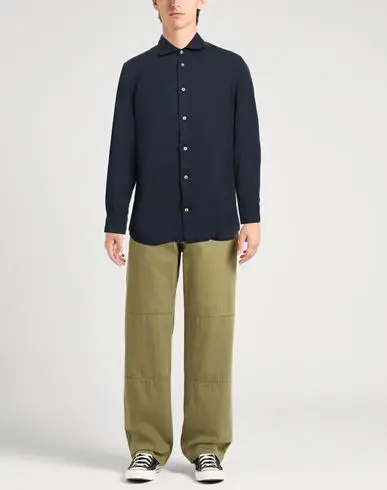 DRUMOHR Shirt Size Linen - Navy