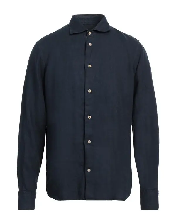 DRUMOHR Shirt Size Linen - Navy