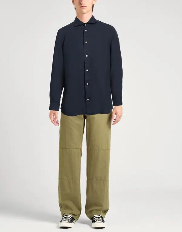 DRUMOHR Shirt Size Linen - Navy