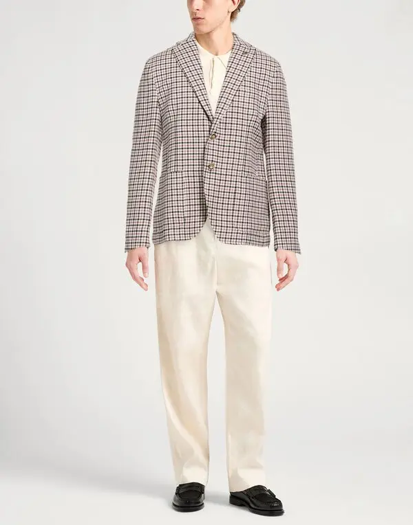 PAOLONI Blazer Size Cotton, Linen