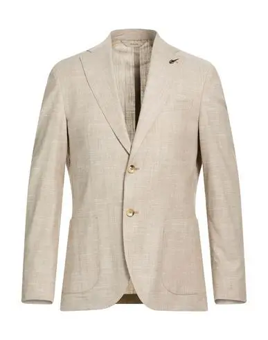 PAOLONI Blazer Size Cotton, Virgin Wool, Viscose, Linen, Elastane