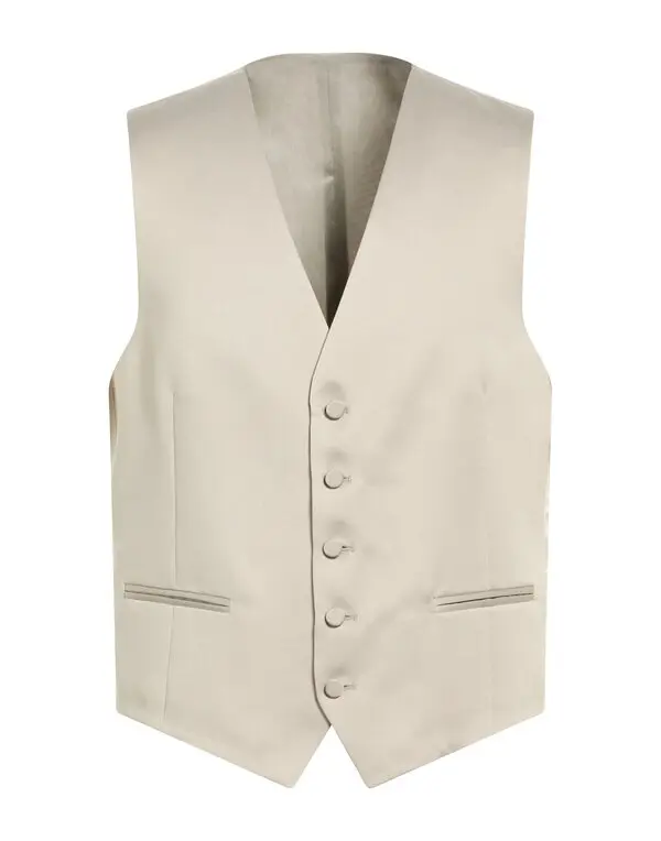 MANUEL RITZ Tailored Vest Light Size Polyester - Grey