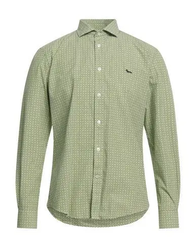 HARMONT & BLAINE Shirt Lime Size Cotton - Green