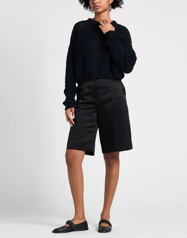 VICOLO Bouclé Knit Cropped Sweater