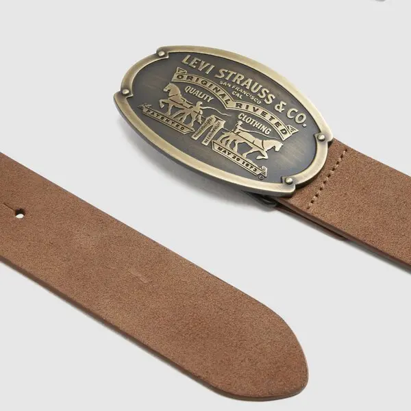 LEVI'S Billy Plaque Belt - Bison