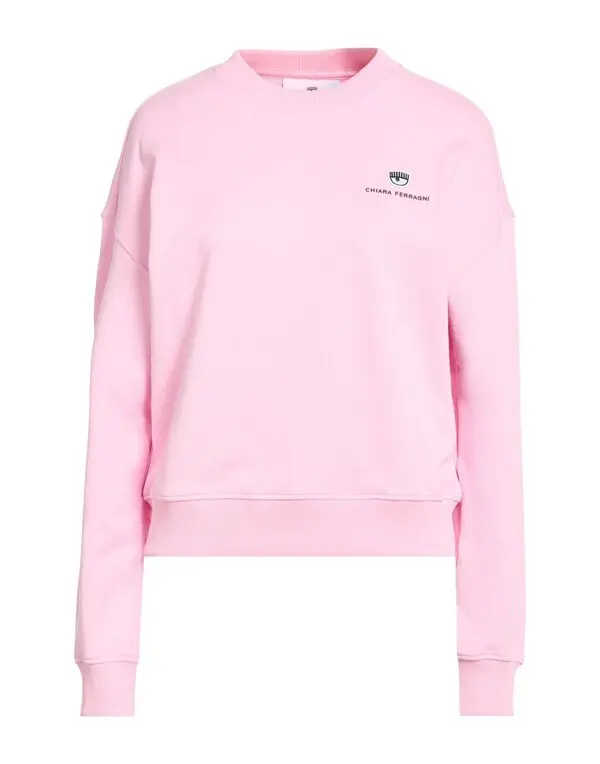 CHIARA FERRAGNI Cotton-elastane Sweatshirt - Pink
