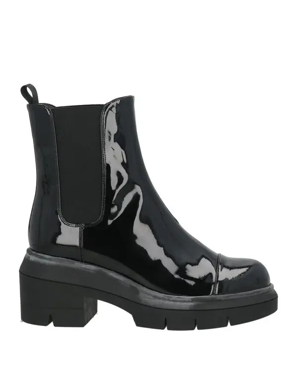 STUART WEITZMAN Ankle Boots In Leather And Elastic Fibres - Black