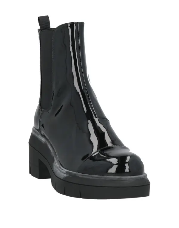 STUART WEITZMAN Ankle Boots In Leather And Elastic Fibres - Black