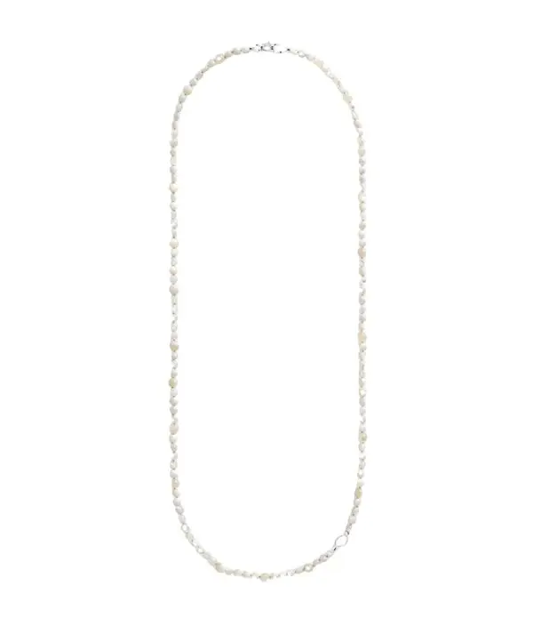 TOTEME Infinity Bead Necklace - White