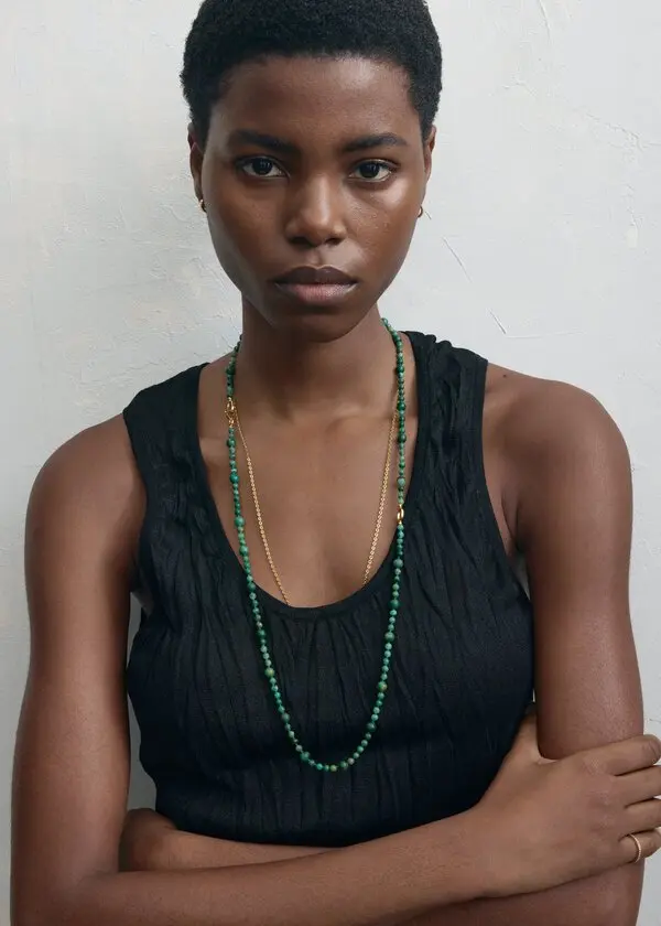 TOTEME Infinity Bead Necklace - Green