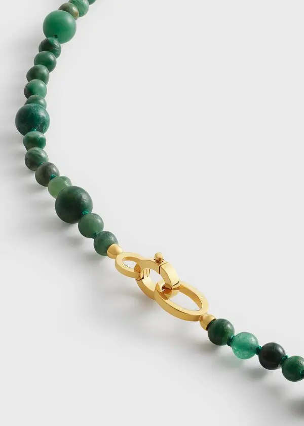 TOTEME Infinity Bead Necklace - Green
