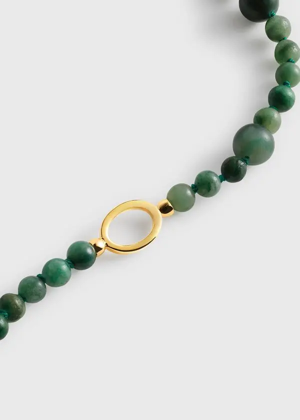 TOTEME Infinity Bead Necklace - Green