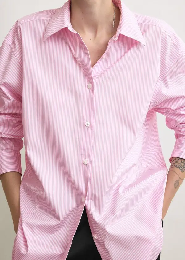 TOTEME Classic Tumbled Striped Shirt