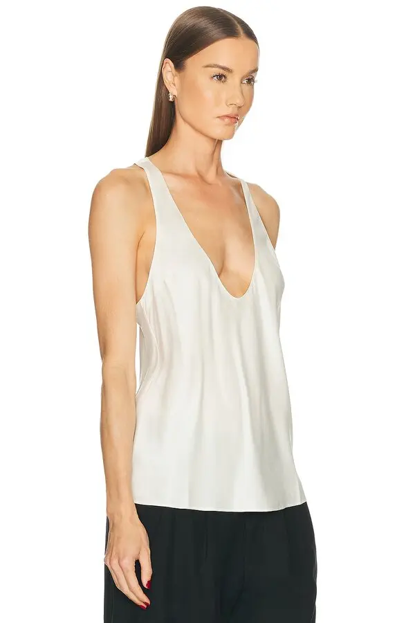 EAVES Vivian Silk Top - Ivory