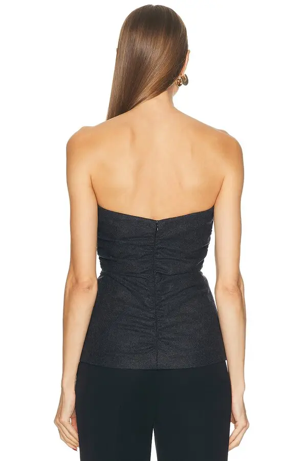 EAVES Helge Wool Flannel Structured Top