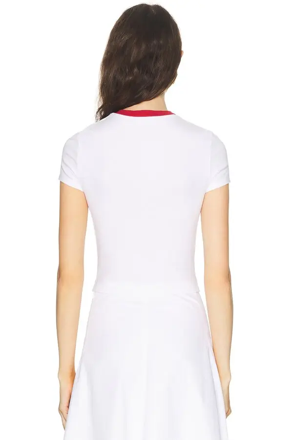 Dolce & Gabbana Short Sleeve Top In White