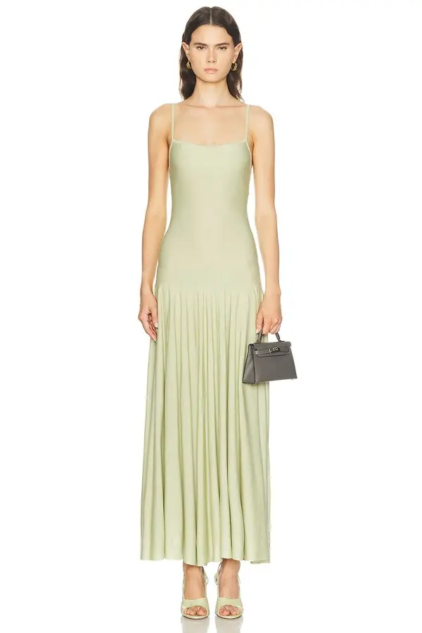 AMIYA Eden Dress In Mint - Sage
