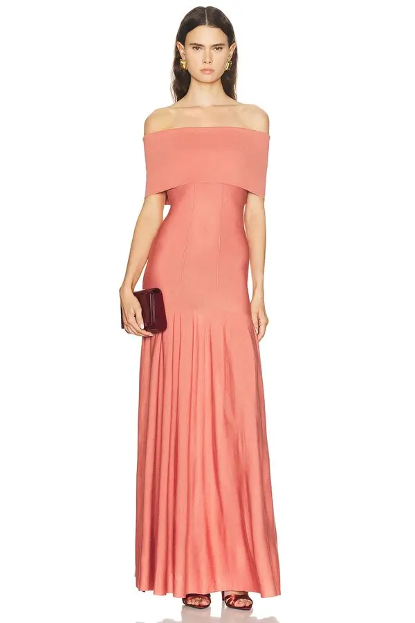 AMIYA Sera Dress In Peach - Desert Rose