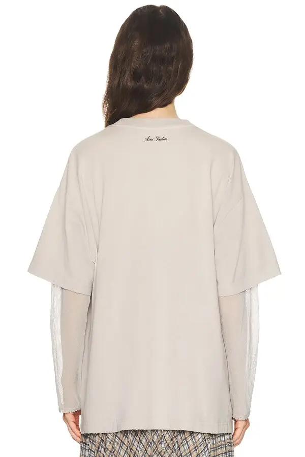 Acne Studios Edra Double Graphic Top