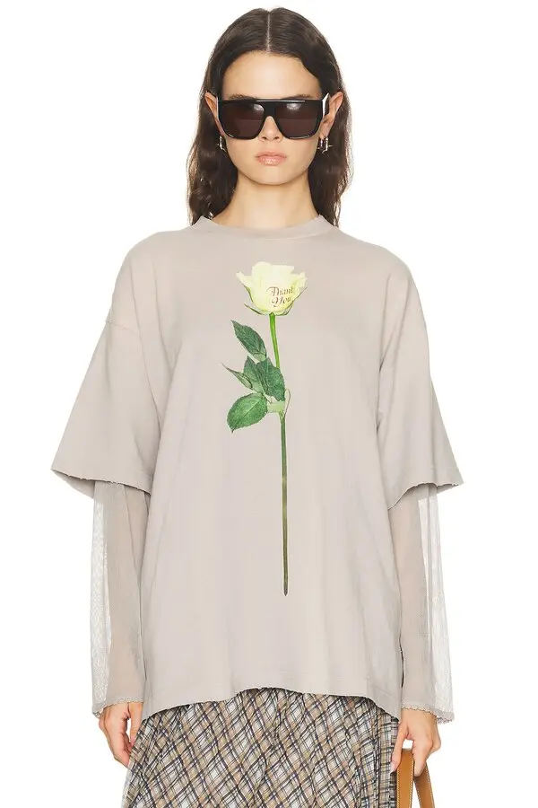 Acne Studios Edra Double Graphic Top