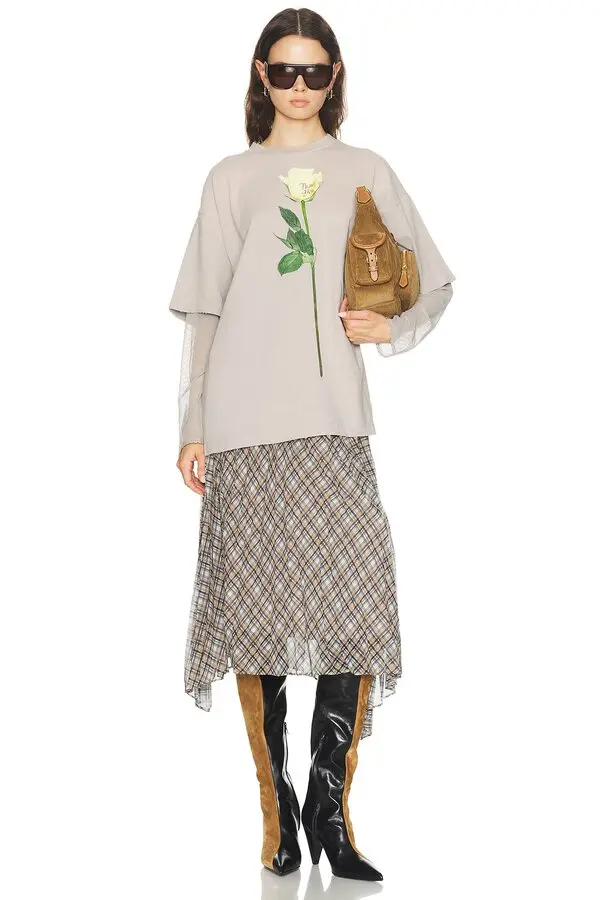 Acne Studios Edra Double Graphic Top