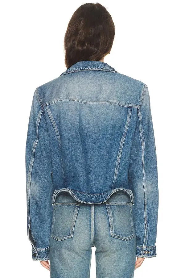 Acne Studios Oleag Vintage Wiggle Jacket - Mid Blue