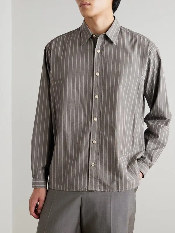 Oliver Peoples Garrison Striped Cotton Shirt