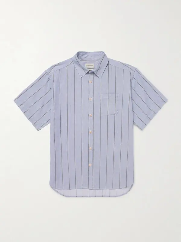 Oliver Spencer Atlanta Striped Cotton Shirt - Blue