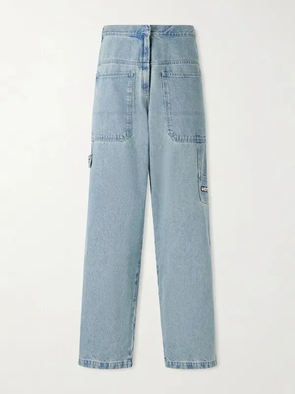 Vetements Back-to-front Wide-leg Jeans - Blue