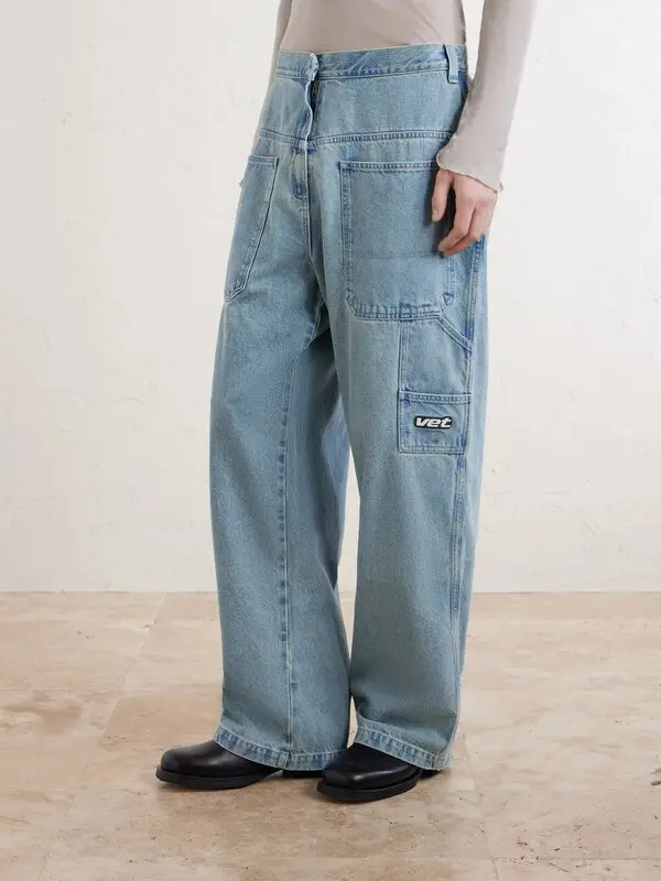 Vetements Back-to-front Wide-leg Jeans