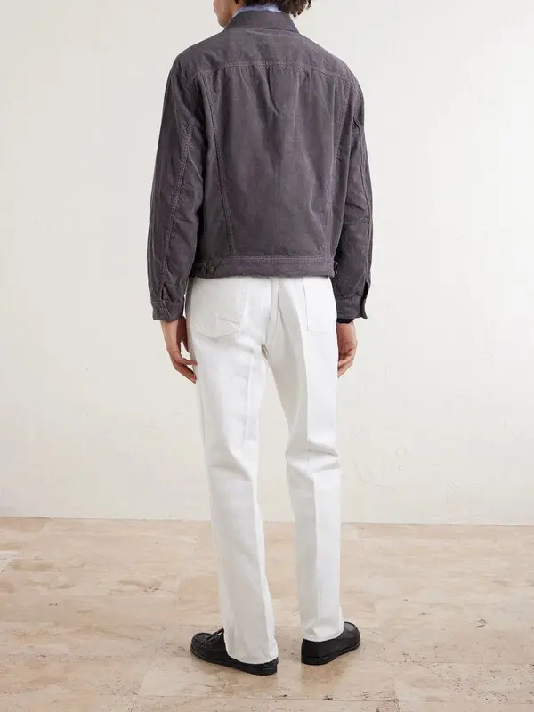 KAPTAIN SUNSHINE T-3 Cropped Cotton-corduroy Jacket